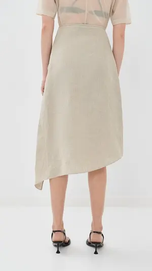 Coperni Floral Linen Skirt