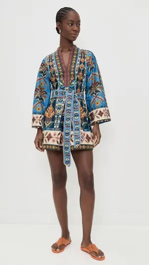 Farm Rio Printed Mini Dress