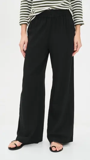 Marine Layer Allison Tencel Trousers - Black