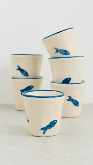 ZAFFERANO Stencil Espresso Shot Cups