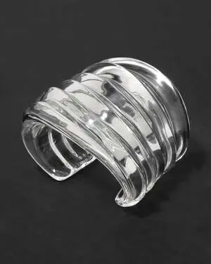 Alexis Bittar Liquid Lucite Wide Ripple Cuff Bracelet