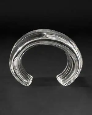 Alexis Bittar Liquid Lucite Wide Ripple Cuff Bracelet