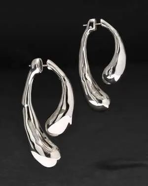 Alexis Bittar Molten Scoop Front Back Earrings