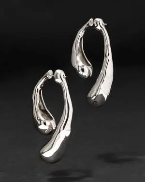 Alexis Bittar Molten Scoop Front Back Earrings