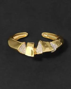 Alexis Bittar Solanales Crystal Peak Hinge Cuff Bracelet