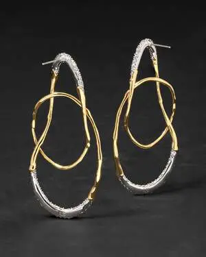 Alexis Bittar Solanales Crystal Large Orbit Earrings