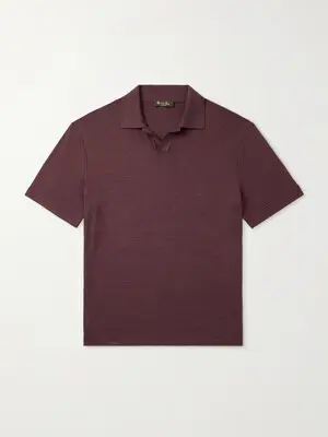 Loro Piana Open Collar Polos For Men