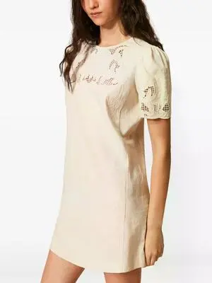 TWINSET Embroidered Mini Dress