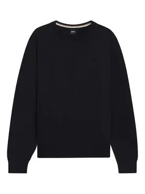 BOSS Logo Crew-neck Sweatshirt - Black