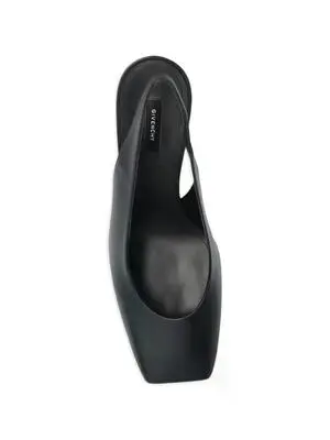 Givenchy Square-toe Block-heel Pumps - Black