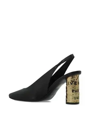 Givenchy Square-toe Block-heel Pumps - Black