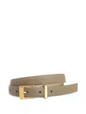 Khaite Manhattan Leather Belt - Neutrals