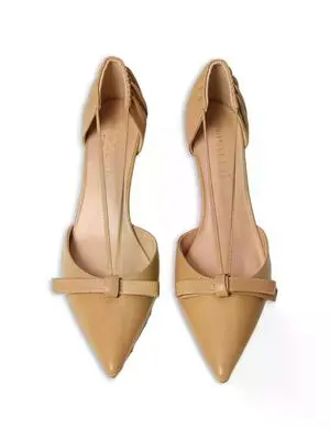 TWINSET Bow-detail Leather Pumps