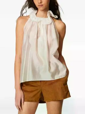 TWINSET Ruffled Voile Top