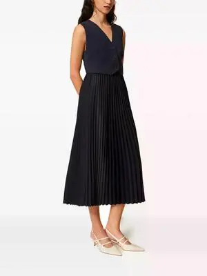TWINSET Pleated Midi Dress