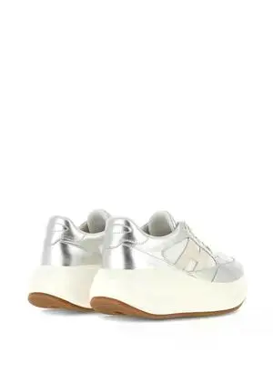Hogan H696 Lace-up Sneakers - Silver