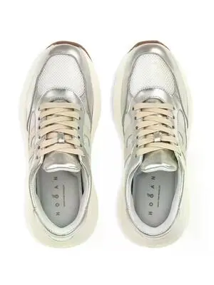 Hogan H696 Lace-up Sneakers - Silver