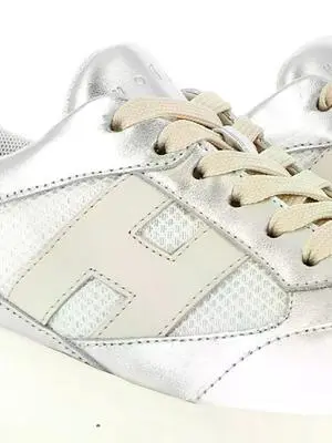 Hogan H696 Lace-up Sneakers - Silver