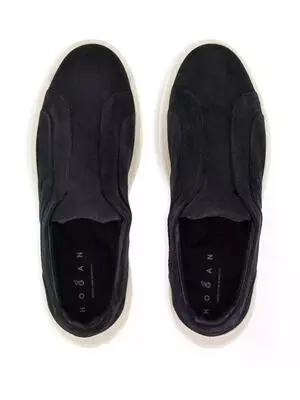 Hogan H580 Logo-detail Sneakers - Blue