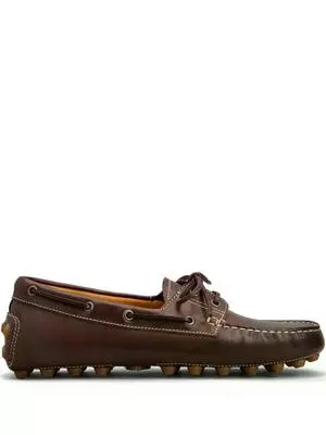 TOD'S Laced Boat Shoes - Brown