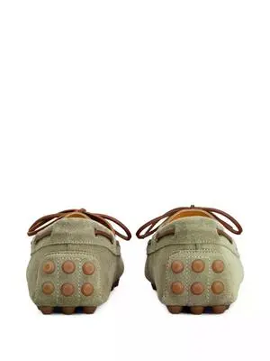 TOD'S Lace-up Boat Shoes - Green