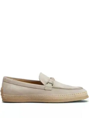 TOD'S Suede Loafers - Neutrals