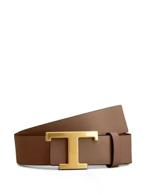 TOD'S T-buckle Reversible Belt - Neutrals