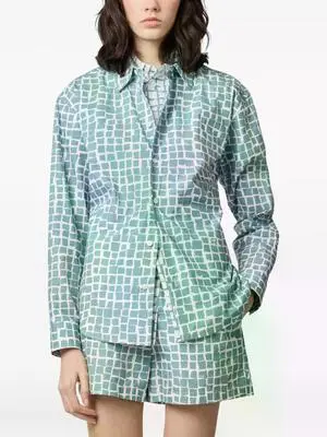 TOD'S Printed Belt Shirt