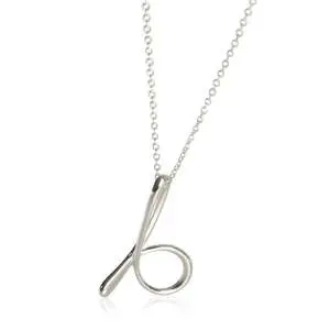 Tiffany & Co. Sterling Silver Elsa Peretti Alphabet Pendant - Sterling_silver