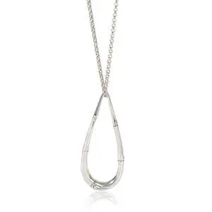 John Hardy Sterling Silver Bamboo Teardrop Pendant