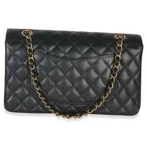 Chanel Quilted Caviar Classic Double Flap Bag - Black