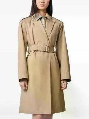 TOD'S Long-sleeve Belted Trench Coat