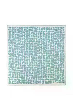 TOD'S Geometric-print Scarf - Blue