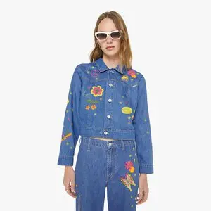 MOTHER The Heyday Cropped Denim Jacket