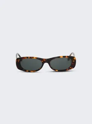 Fendi Ff Squared Havana Sunglasses - Black