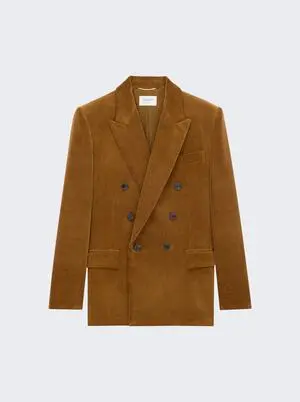 Saint Laurent Double-breasted Blazer - Brown