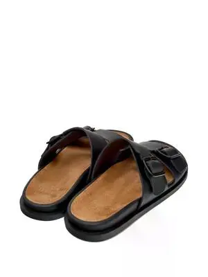 Camper Buckle-strap Sandals - Black
