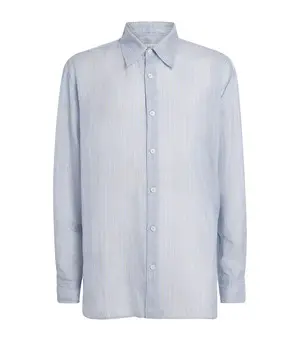 Dries Van Noten Denim Shirts For Men