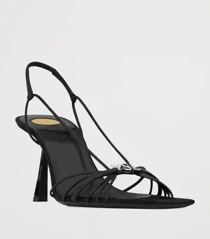 Saint Laurent Leather Jerry Slingback Sandals 80