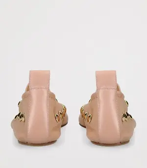 Chloé Leather Rita Ballet Flats - Nude