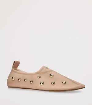 Chloé Leather Rita Ballet Flats - Nude