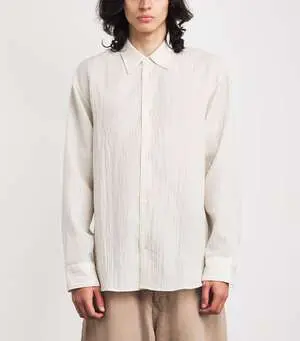 Studio Nicholson Cotton-blend Oversized View Shirt - Ivory