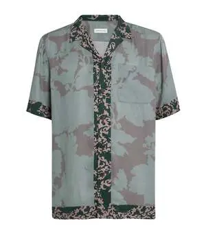 Dries Van Noten Printed Bowling Shirt - Grey