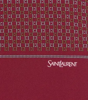 Saint Laurent Silk Twill Scarf