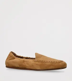 Church's Suede Gathered Moccasin Loafers