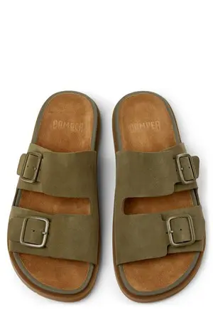Camper Lluc 2-strap Sandal - Medium Green