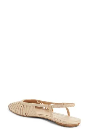 OPEN EDIT Kaira Woven Slingback Flat - Natural