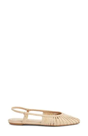 OPEN EDIT Kaira Woven Slingback Flat - Natural