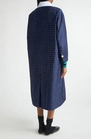 HOMMEGIRLS Polka Dot Swing Coat