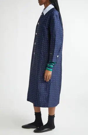 HOMMEGIRLS Polka Dot Swing Coat